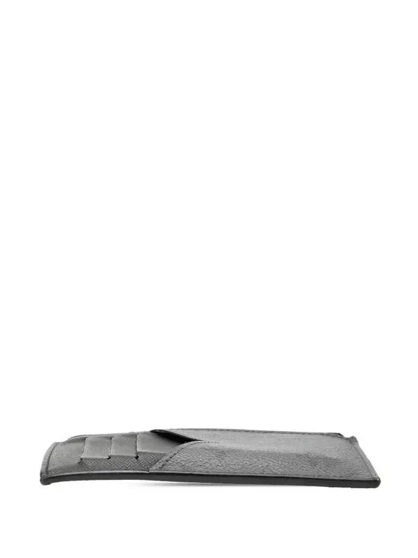 LOUIS VUITTON 2021-2026 Monogram Eclipse Reverse Taigarama Coin Card Holder - Black