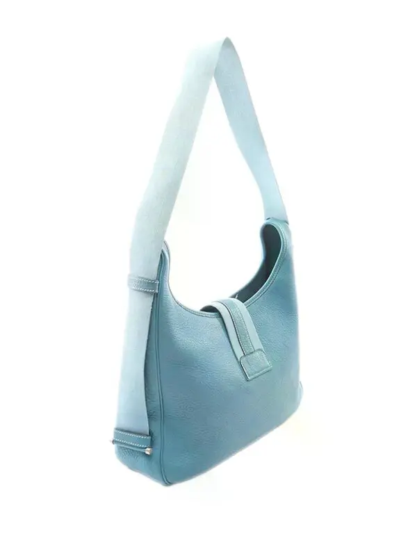 Hermès 1997 Clemence Tsako Shoulder Bag - Blue