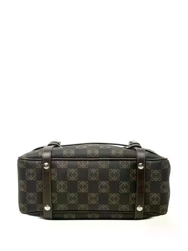 Loewe Anagram Coated Canvas Handbag - Brown