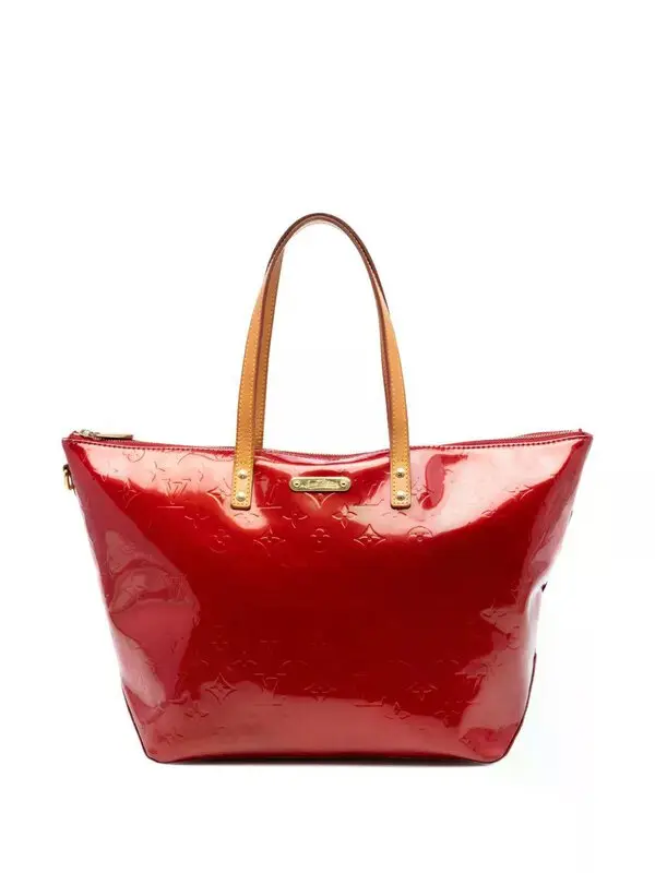 LOUIS VUITTON Monogram Vernis Bellevue Gm Tote Bag - Red