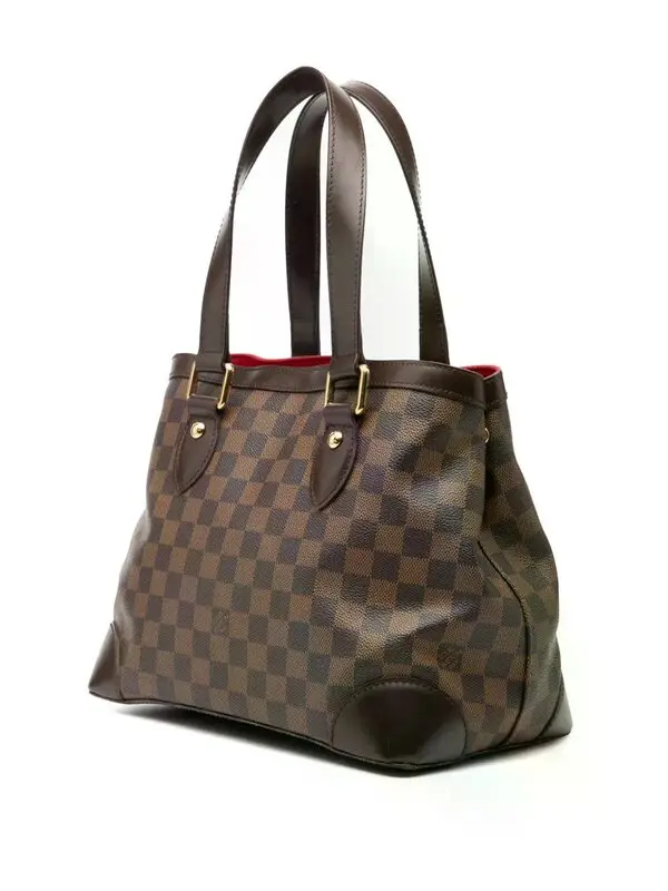 LOUIS VUITTON Damier Ebene Hampstead Pm Tote Bag - Brown