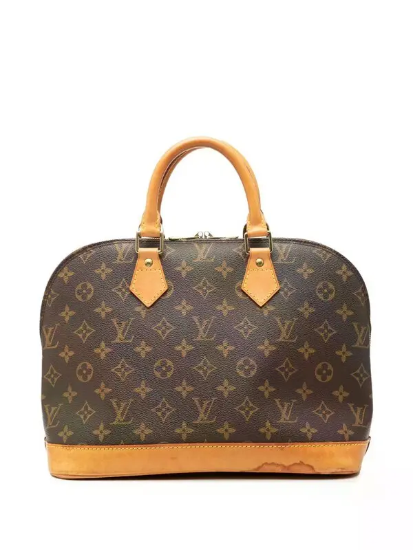 LOUIS VUITTON Monogram Alma Pm Handbag - Brown