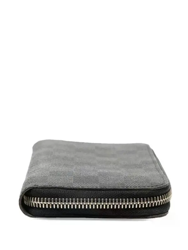 LOUIS VUITTON 2014 Damier Graphite Vertical Zippy Wallet Long Wallets