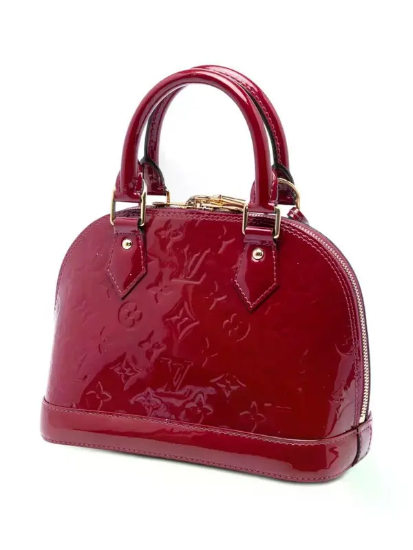 LOUIS VUITTON Monogram Vernis Alma Bb Satchel - Purple