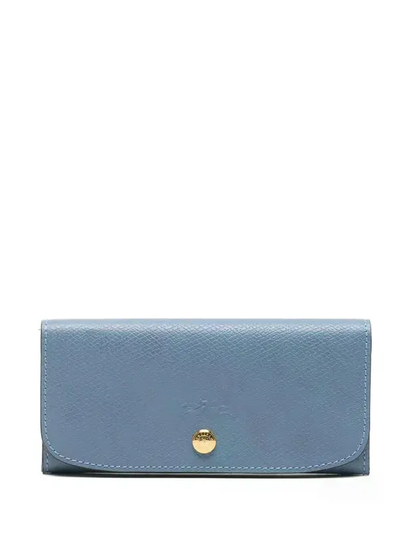 Longchamp Pure Logo-embossed Wallet - Blue
