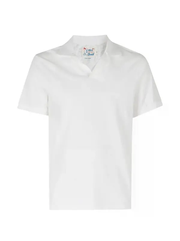MC2 SAINT BARTH Charles Piqué V-neck T-shirt