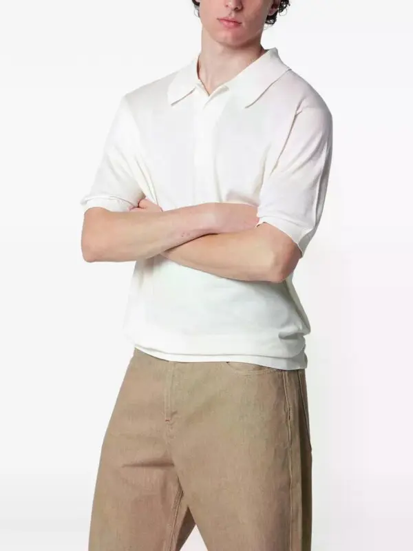John Smedley Isis Short-sleeve Polo Shirt - Neutrals