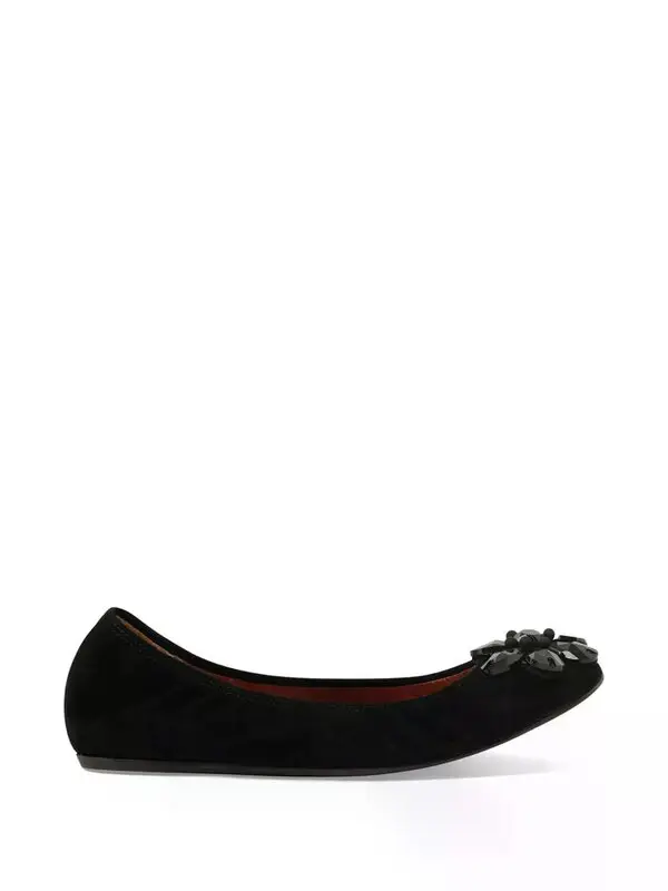 LANVIN Embroidered Ballet Flats