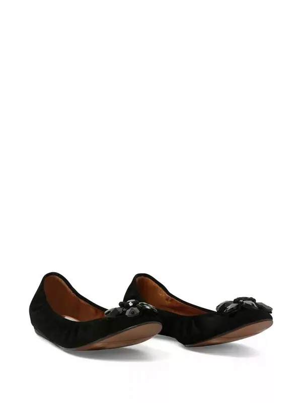 LANVIN Embroidered Ballet Flats