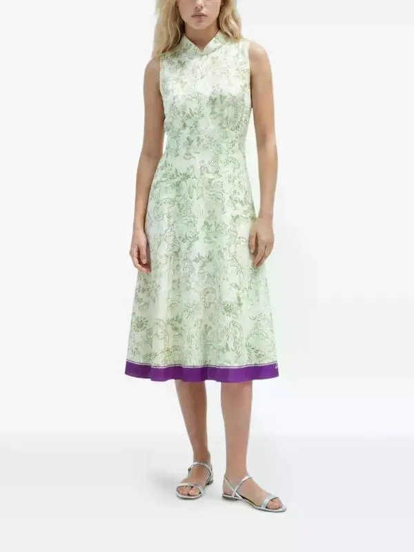 Shanghai Tang Mulberry Silk Maxi Dress