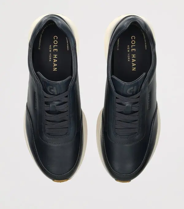 Cole Haan Grandprø Luxe Mile Leather Sneakers - Navy