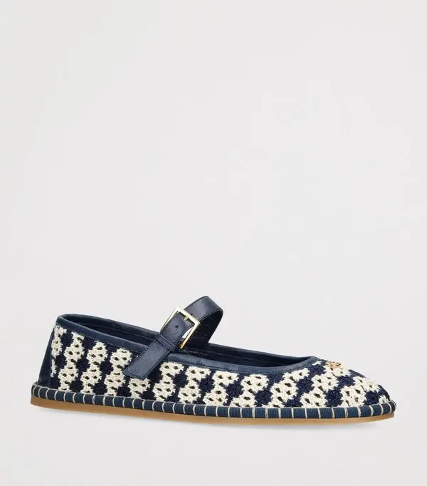 Valentino Garavani Crochet La Cruisette Ballet Flats