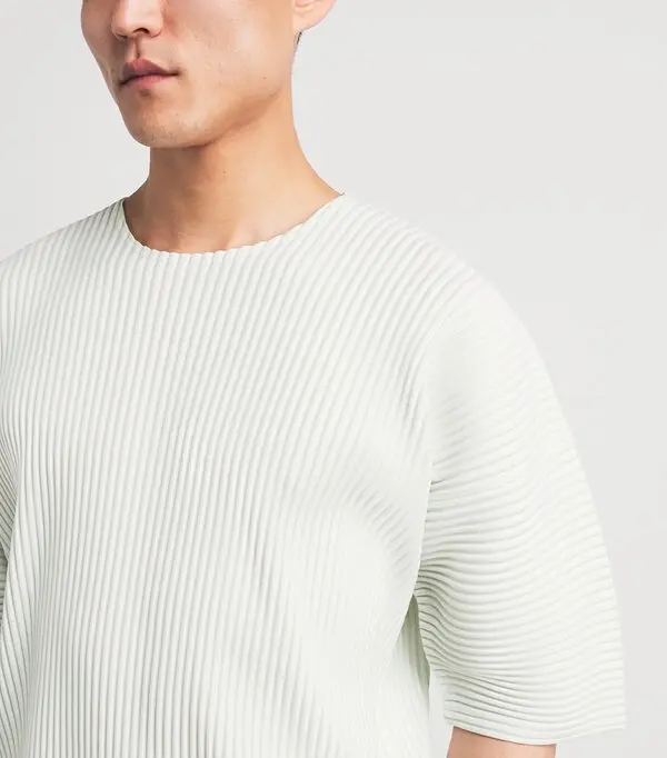 Issey Miyake Pleated Short-sleeve T-shirt - Green