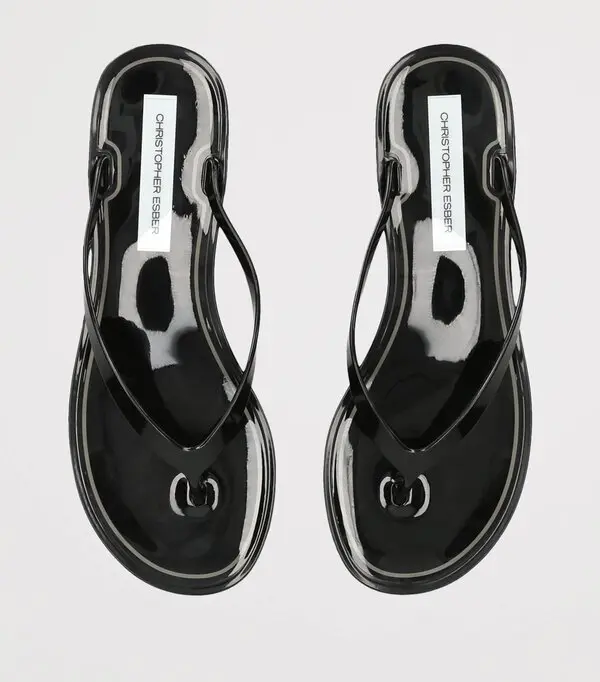Christopher Esber Jo Flip Flops - Black