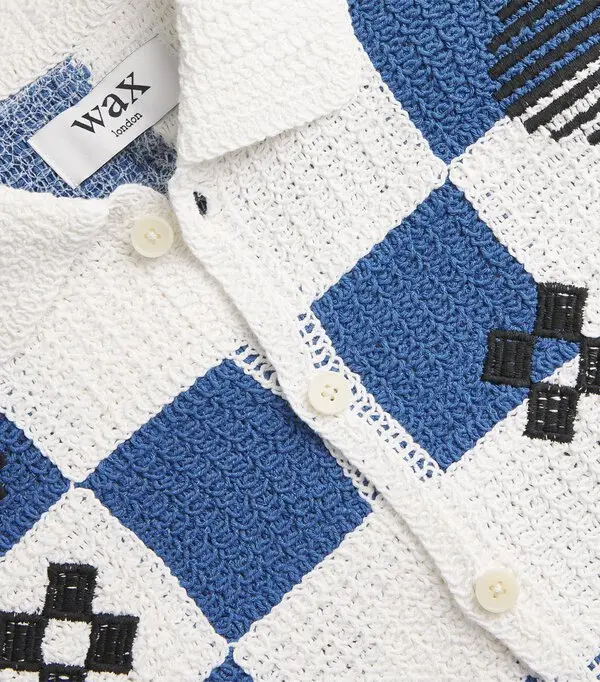 WAX LONDON Cotton Crochet Porto Shirt