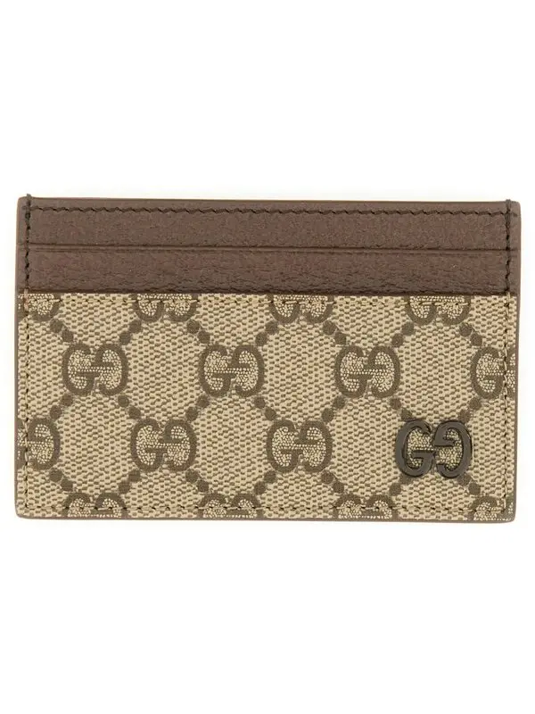 Gucci Card Holder Gg - Brown