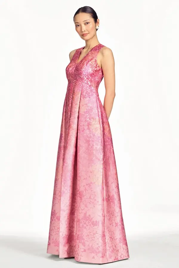 Sachin & Babi Brooklynne Gown - Light Sunset Hydrangea
