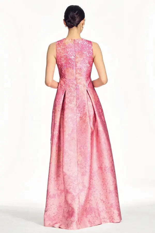 Sachin & Babi Brooklynne Gown - Light Sunset Hydrangea
