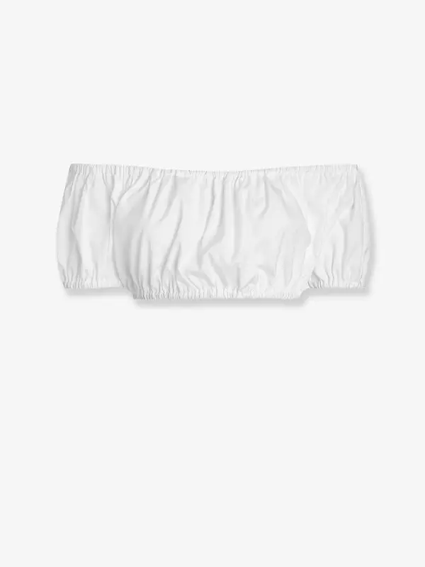 Dolce & Gabbana Cropped Cotton Poplin Top