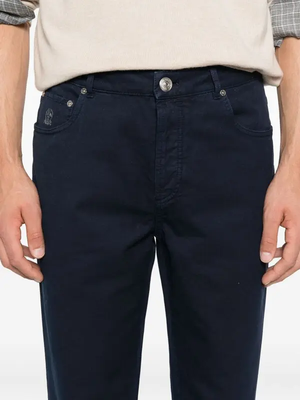 Brunello Cucinelli Cotton Trousers - Black