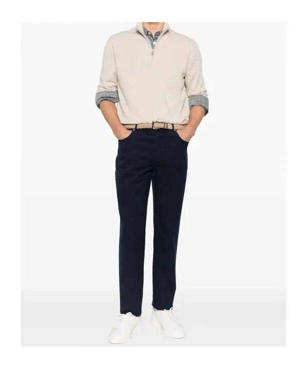 Brunello Cucinelli Cotton Trousers - Black