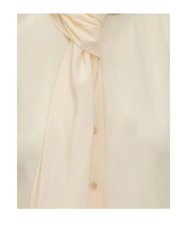 Alberta Ferretti Sleeveless Knotted Neck-tie Shirt