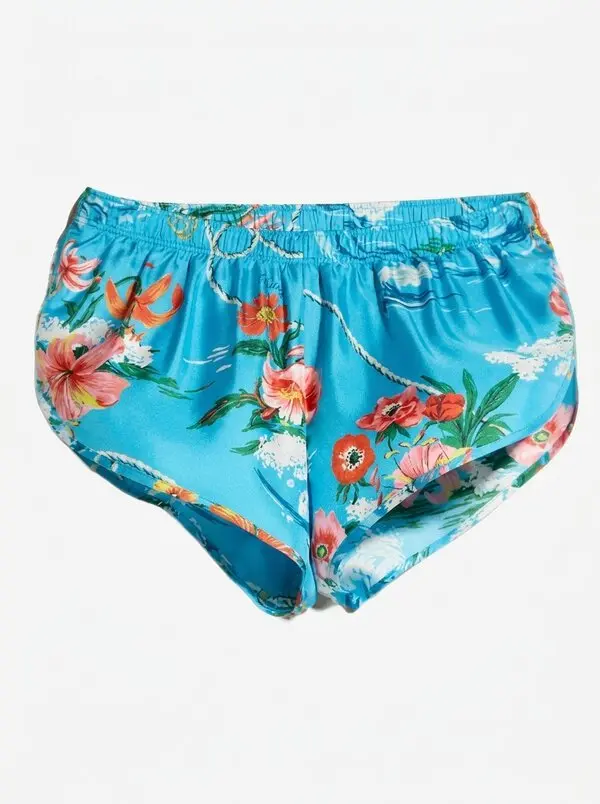 Gucci Printed Silk Twill Shorts - Multi-color