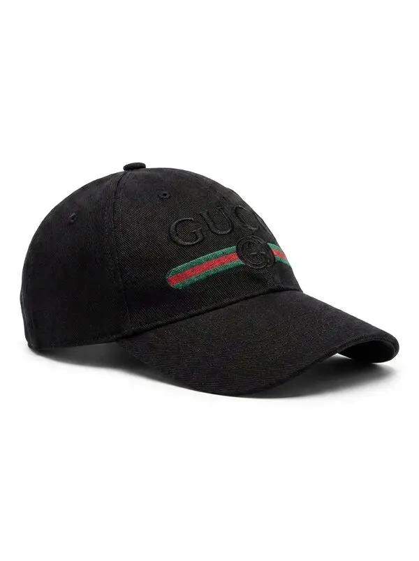 Gucci Embroidered Baseball Cap - Black