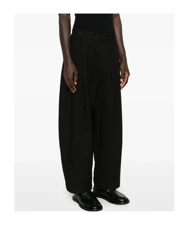Studio Nicholson Tailored Wide-leg Trousers - Black
