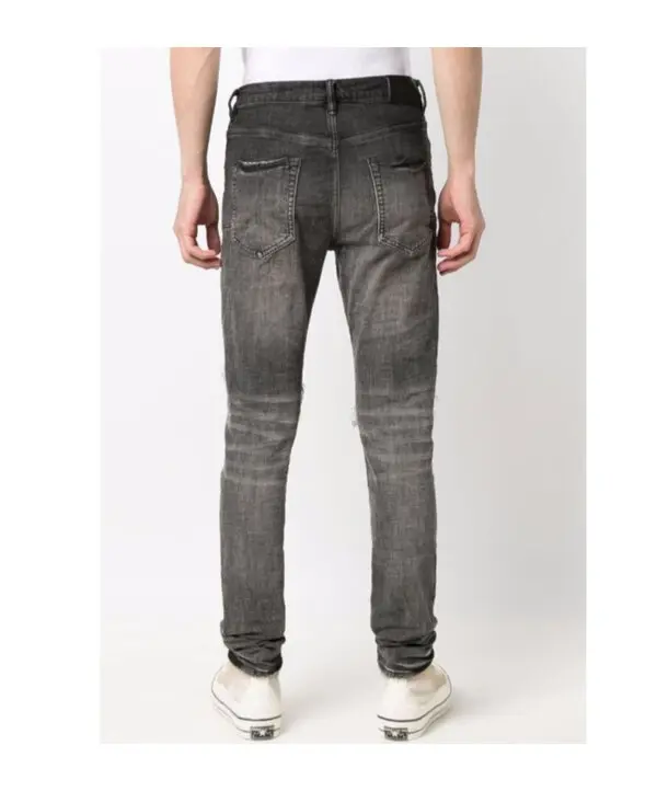 PURPLE BRAND Distressed Belt Loop Jeans - Grey