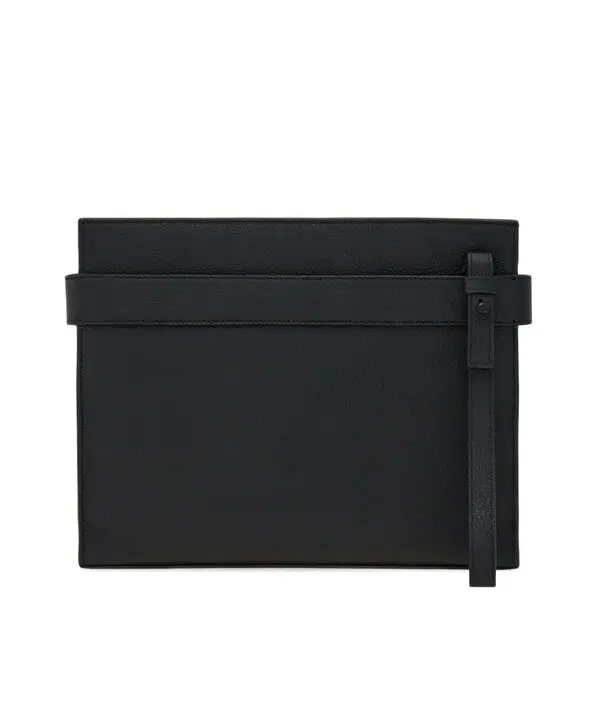 FERRAGAMO Gancio Buckle Strap Wristlet Bag