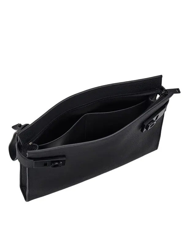 FERRAGAMO Gancio Buckle Strap Wristlet Bag