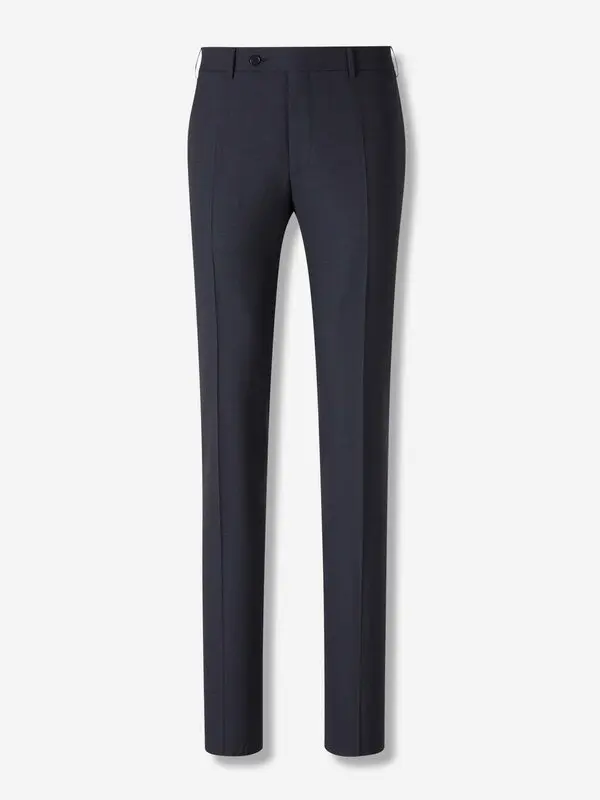 Canali Long-sleeved Suit Jacket And Trousers Two-piece Set - Black