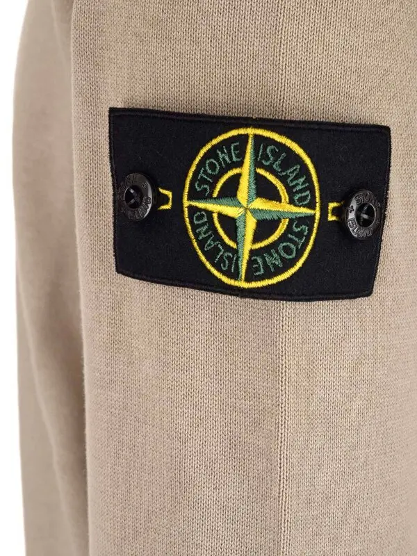 Stone Island Logo-patch Full Zip Knit Sweatshirt