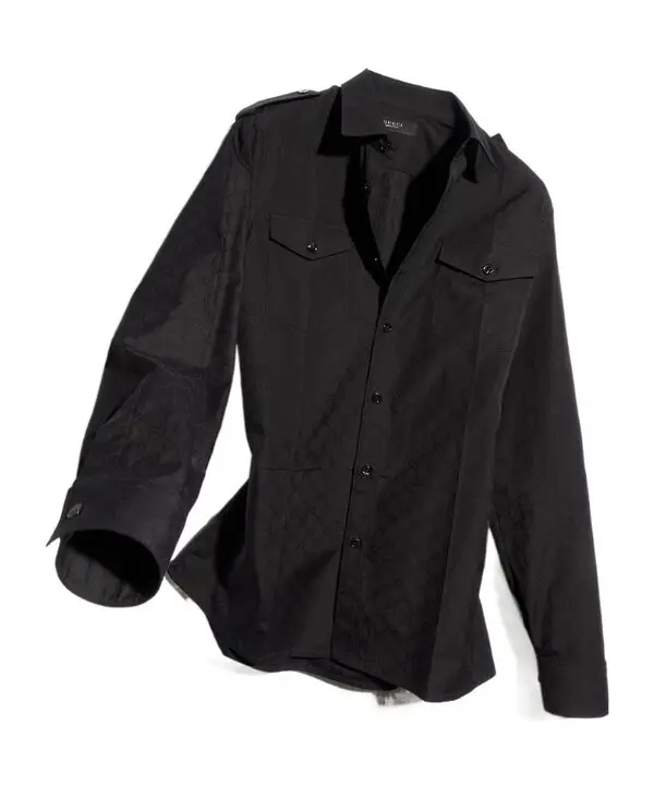 Gucci Collared Long-sleeve Shirt