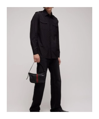 Gucci Collared Long-sleeve Shirt