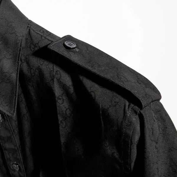 Gucci Collared Long-sleeve Shirt