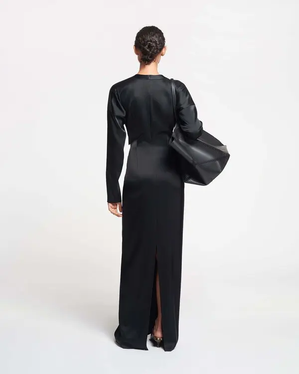 Nanushka Long-sleeved Knotted Maxi Dress
