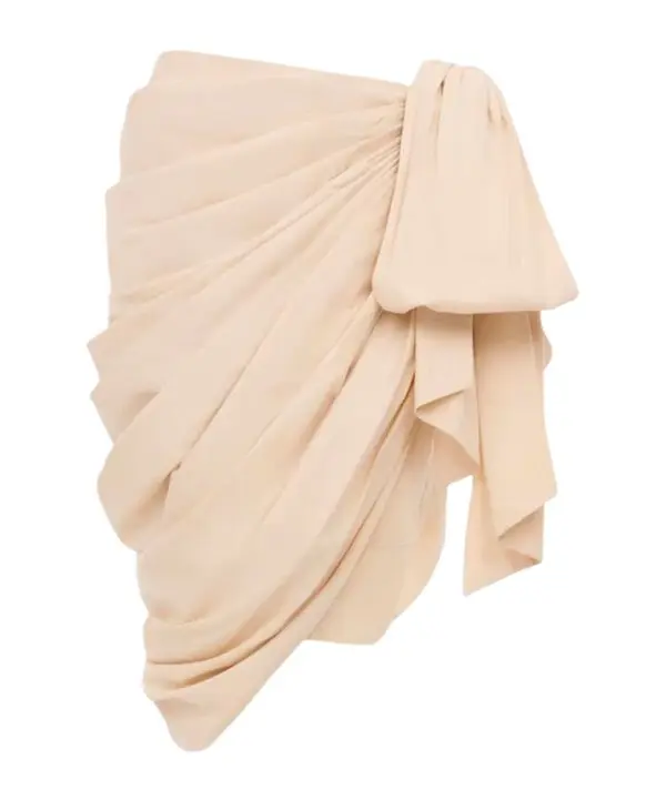 Chloé Knee-length Wrap Skirt With Bow Detail