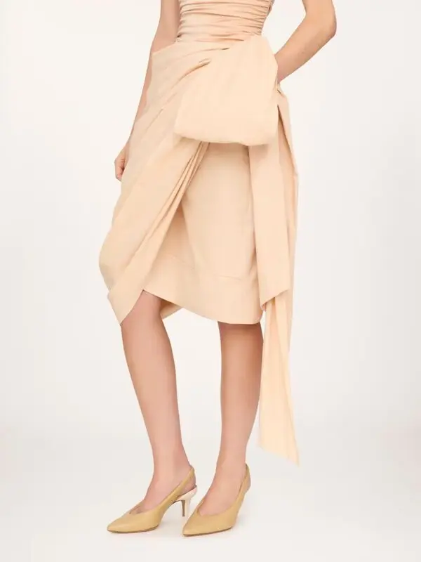Chloé Knee-length Wrap Skirt With Bow Detail