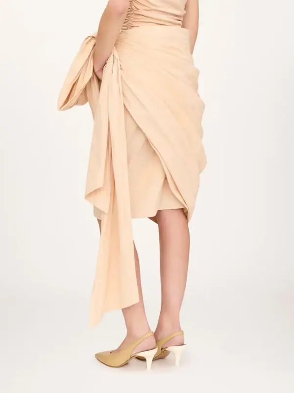 Chloé Knee-length Wrap Skirt With Bow Detail