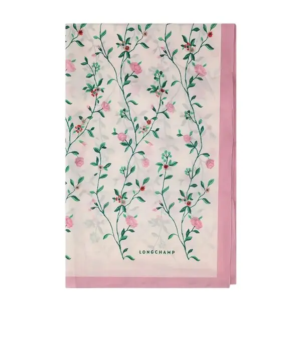 Longchamp Floral-print Scarf