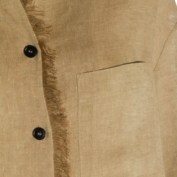 Antonelli Firenze Longline Shirt With Frayed Trim