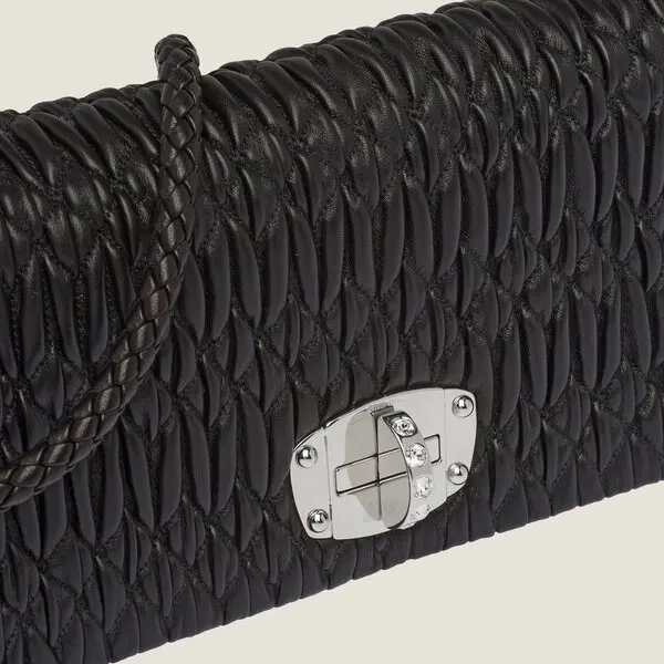Miu Miu Crystal Embellished Shoulder Bag