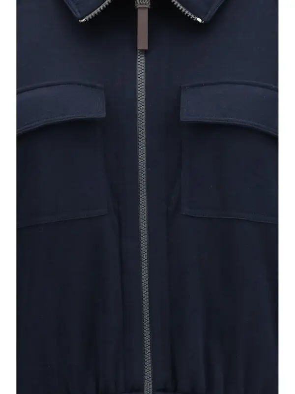 Brunello Cucinelli Monile Embellished Zip-up Sweatshirt - Black