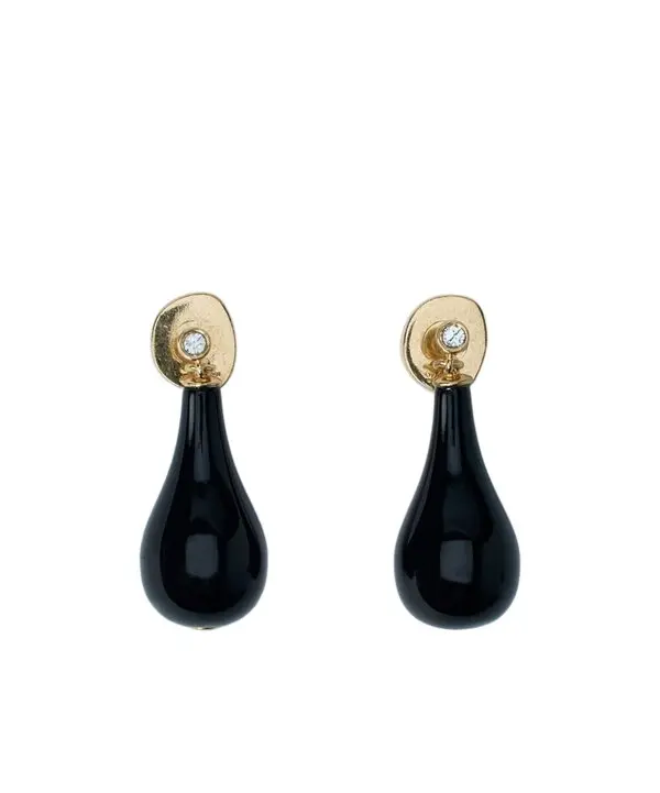 TOTEME Embellished Drop Earrings - Black