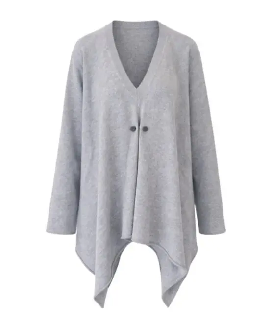 Fabiana Filippi Long-sleeved Sweater With Asymmetrical Hem