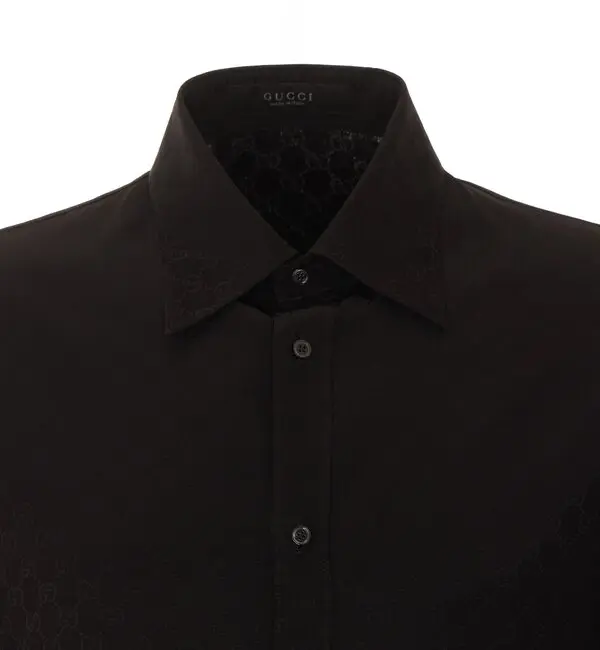 Gucci Collared Long-sleeve Shirt