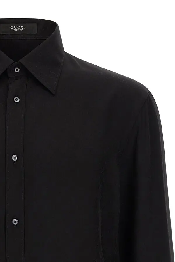 Gucci Collared Long-sleeve Shirt