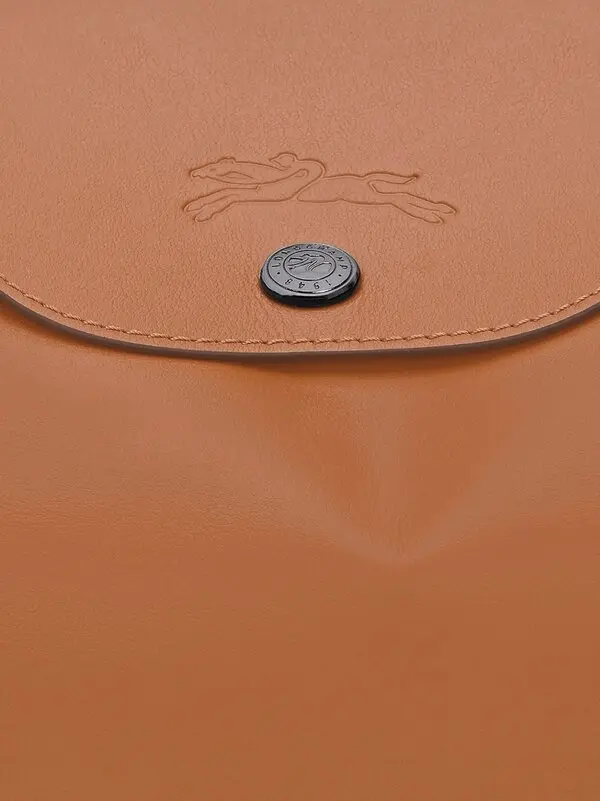 Longchamp Flap Detail Shoulder Bag - Cashew